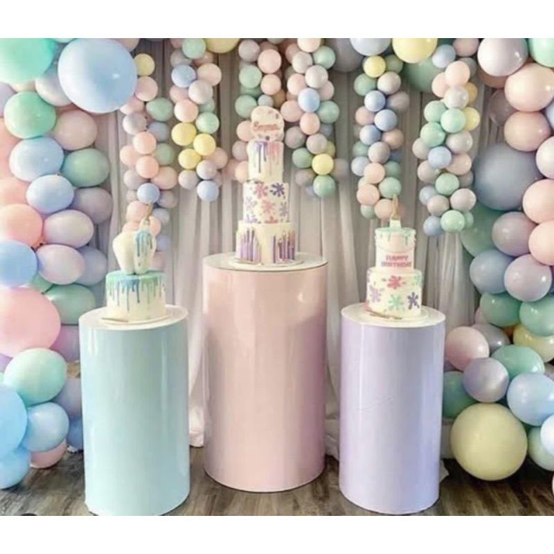 Jual Meja tabung styrofoam dekorasi pesta ulang tahun | Shopee Indonesia