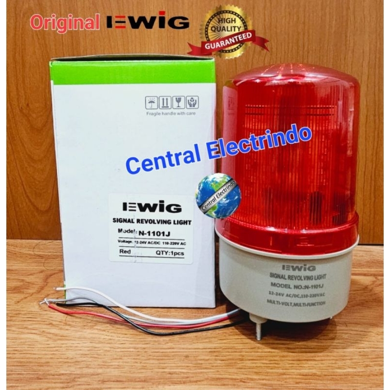 Jual Lampu Menara/Hias/Plang Toko LED N1101J Buzzer MERAH Multivolt-4 ...