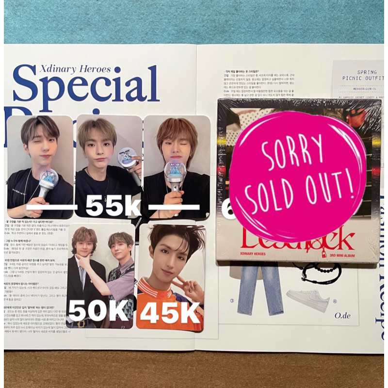 Jual PHOTOCARD PRE ORDER BENEFIT XDINARY HEROES LIGHTSTICK SOUNDWAVE ...