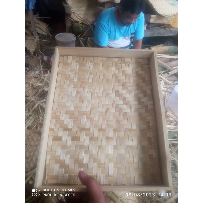 Jual NAMPAN BAMBU/baki bambu/lengser bambu/tampah bambu kotak/tempat ...