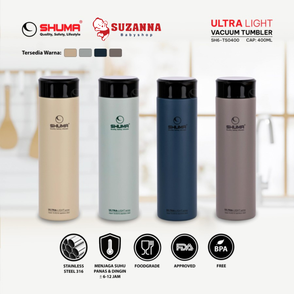 Jual Shuma Ultra light vacuum Tumbler 400 ML | Shopee Indonesia