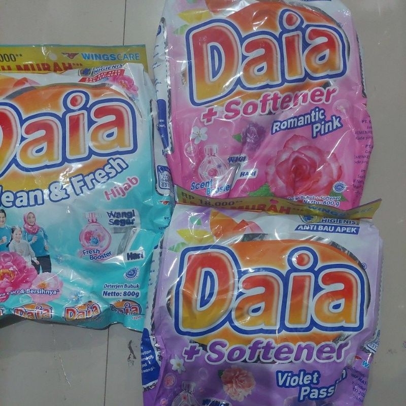 Jual DAIA DETERGENT BUBUK 800GR KEMASAN 18.000 | Shopee Indonesia