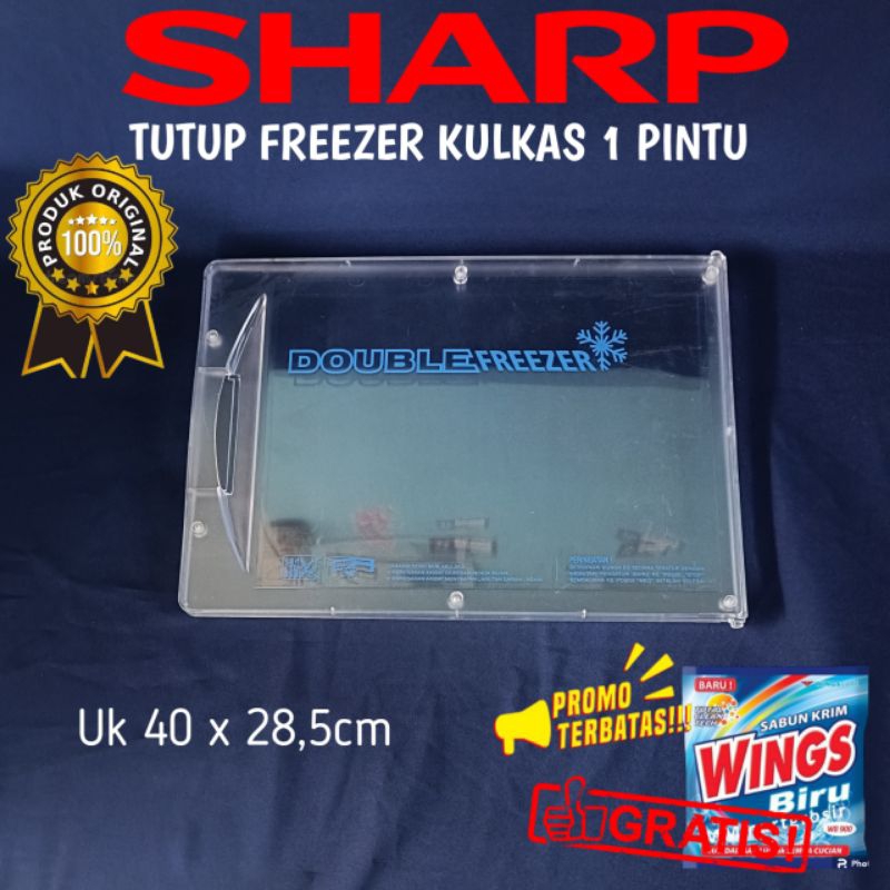 Jual TUTUP FREEZER KULKAS SHARP 1 PINTU UKURAN 40 x 28,5 cm DOUBEL ...