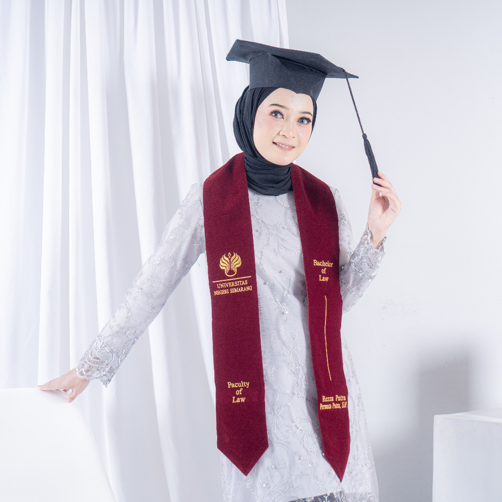 Jual [ MURAH CEPAT ] Selempang Wisuda Leher Bordir / Selempang Kalung ...