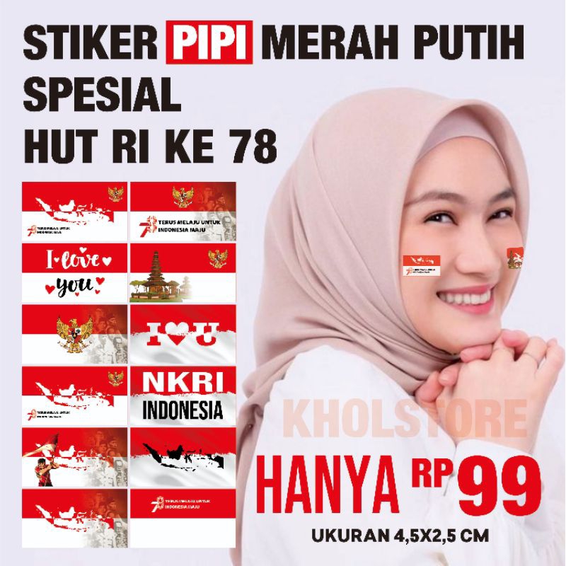 Jual STIKER TEMPEL PIPI MERAH PUTIH MURAH | Shopee Indonesia