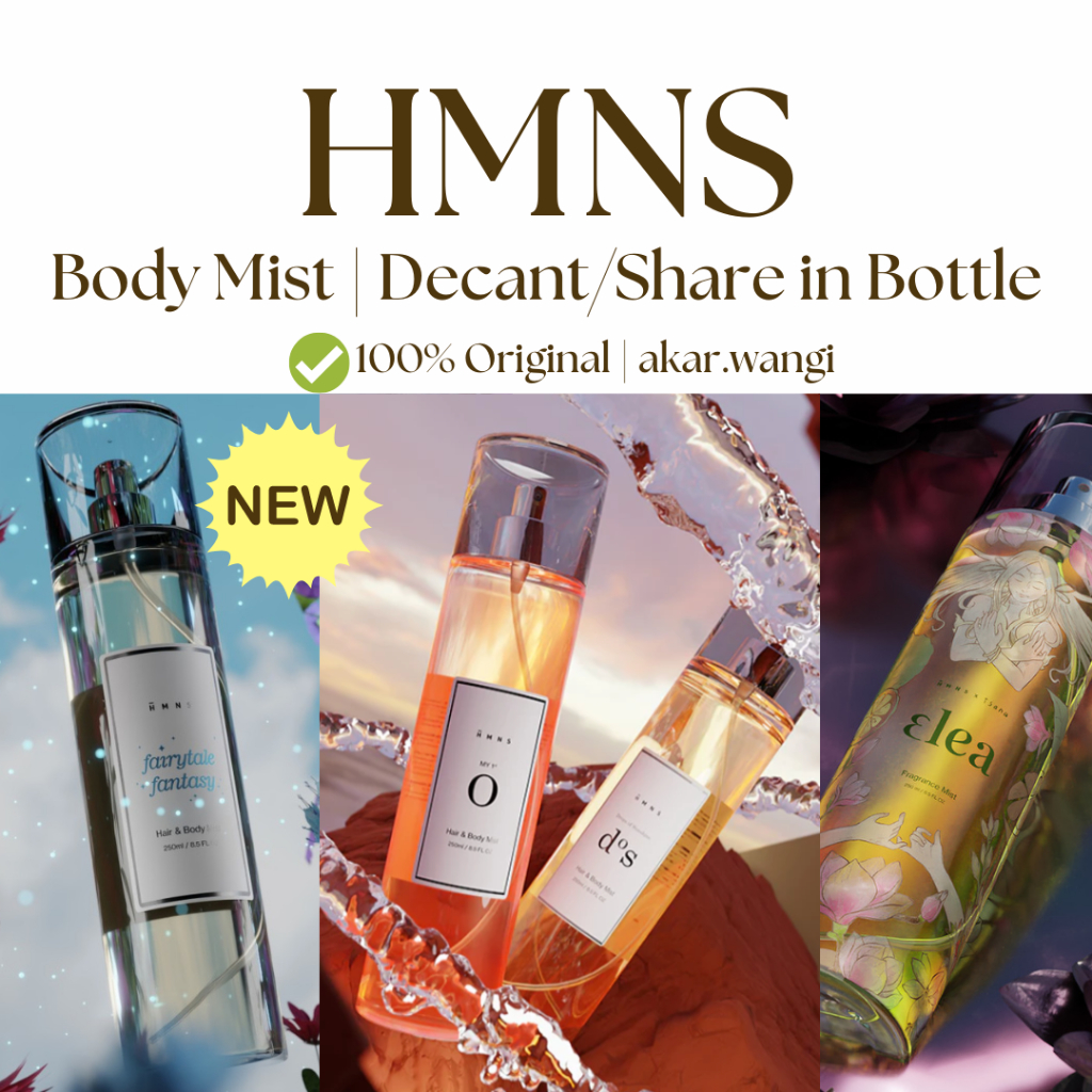 Jual (decant) HMNS Hair & Body Mist - Symphony of Flowers, Fairytale ...