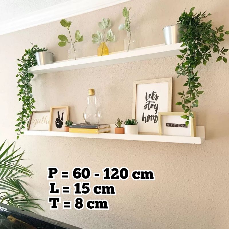 Jual Rak ambalan dinding Rak buku Rak bumbu minimalis dekorasi tempel ...