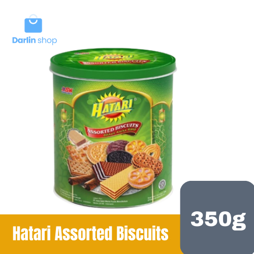 Jual Hatari Assorted Biscuits Biskuit Kaleng Bulat Aneka Rasa 350G ...