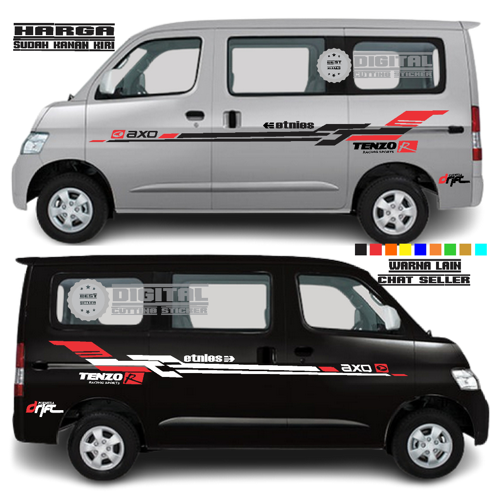 Jual Sticker stiker daihatsu granmax stiker minibus grandmax luxio apv ...