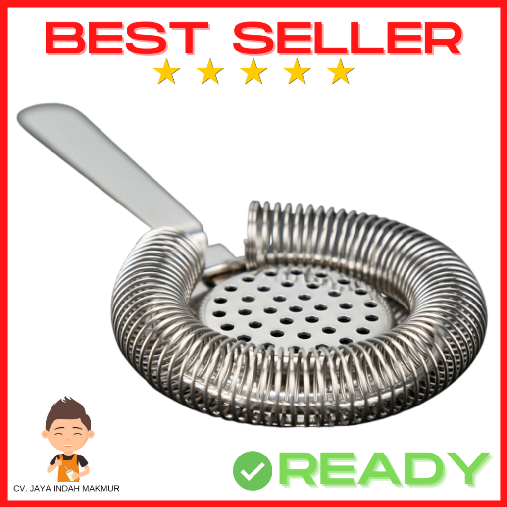 Jual PREMIUM BAR STRAINER CROSS SARINGAN COCKTAIL SHAKER STRAINER ICE ...