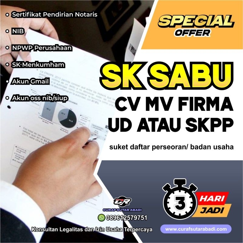 Jual sk cv||sk firma||mv||skpp||lengkap nib | Shopee Indonesia