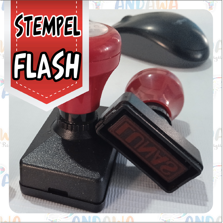 Jual Stempel Flash Custom , Gratis Desain Logo Dan Tulisan | Shopee ...