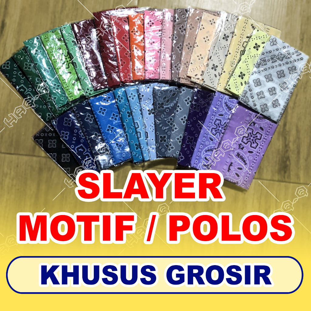Jual Slayer kain motif & polos ( Khusus GROSIR ) Ready Stok | Shopee ...