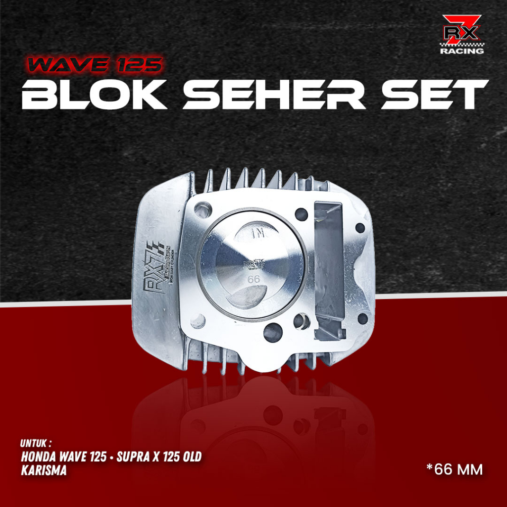 Jual Blok Seher Supra x 125 Karisma Boreup Set Diameter 57mm 66mm Rx7 Racing | Shopee Indonesia
