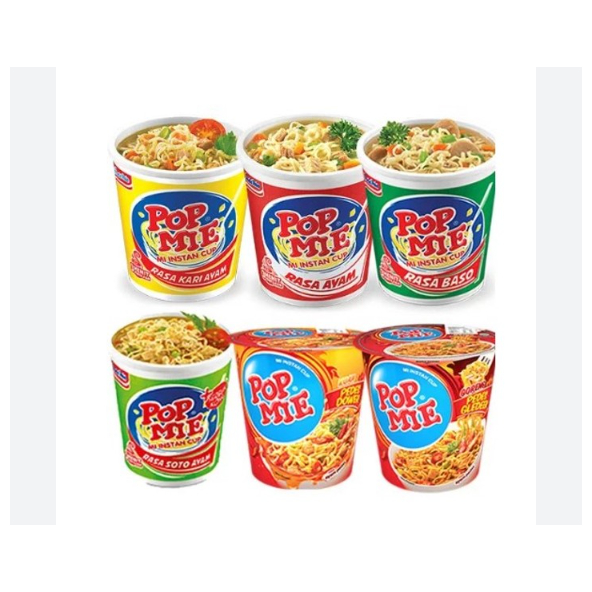 Jual POP MIE INSTANT CUP ALL VARIAN RASA | Shopee Indonesia