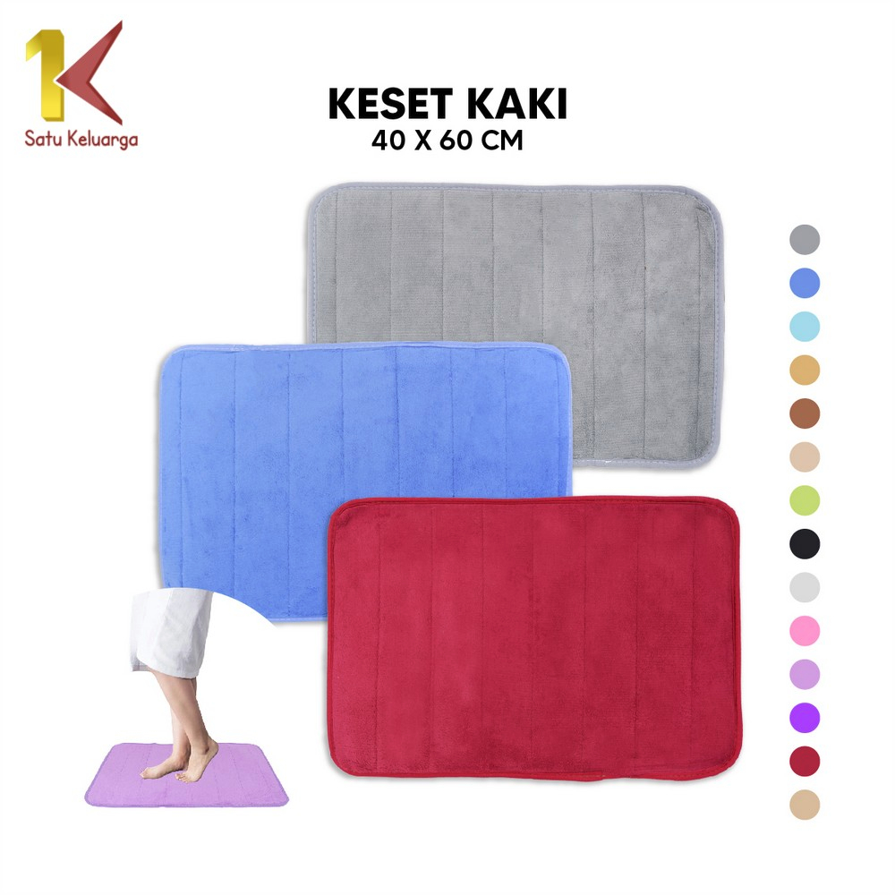 Jual Satu Keluarga Keset Kaki Bulu Lembut C230 Keset Kaki Anti Slip ...