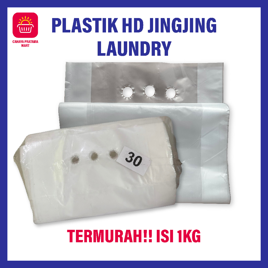 Jual PLASTIK LAUNDRY HD JINJING 3 Jari isi 1 KG Plastik Laundry Kiloan ...