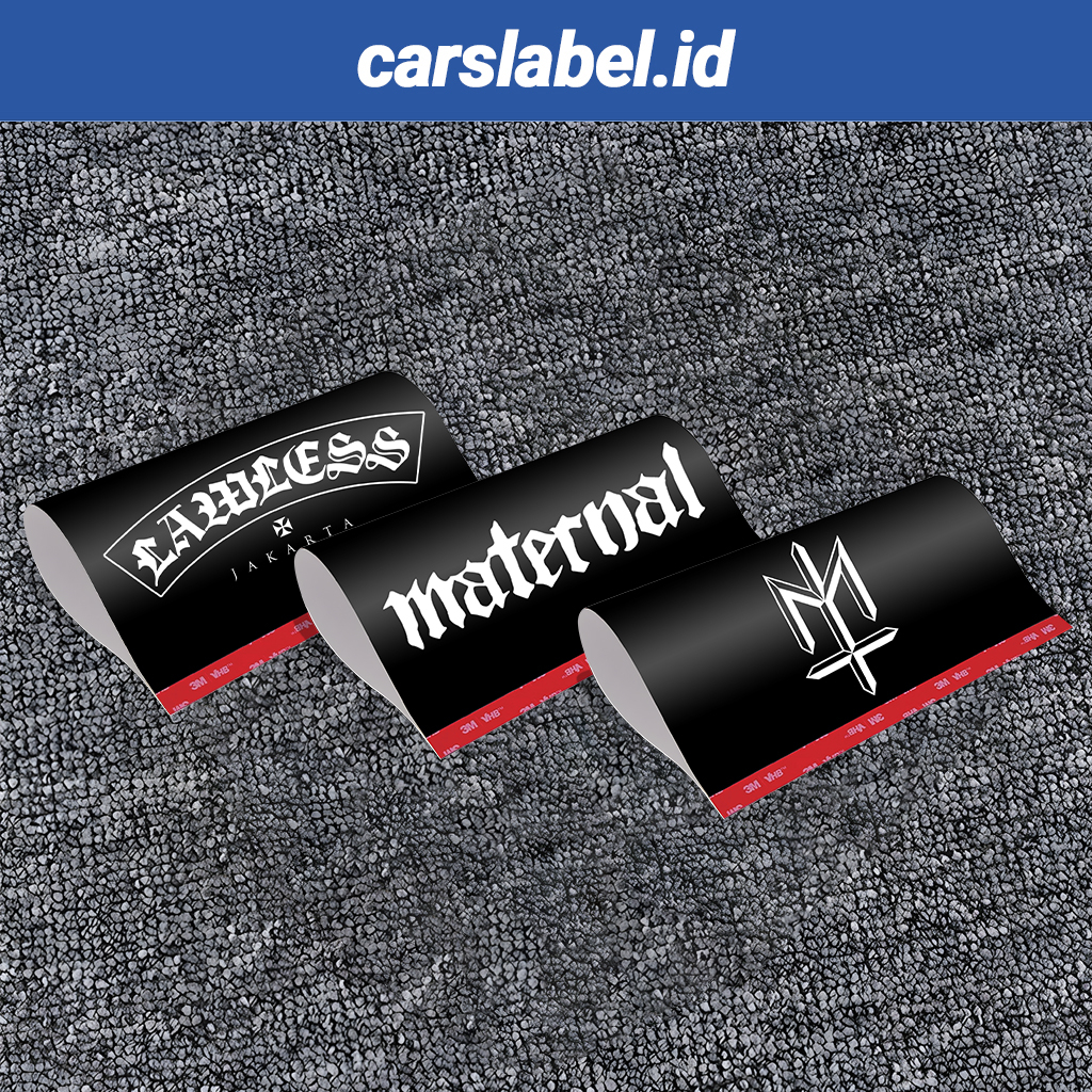 Jual MATERNAL LAWLESS - Label Tag Mobil - Variasi Penutup Pintu Bagasi ...