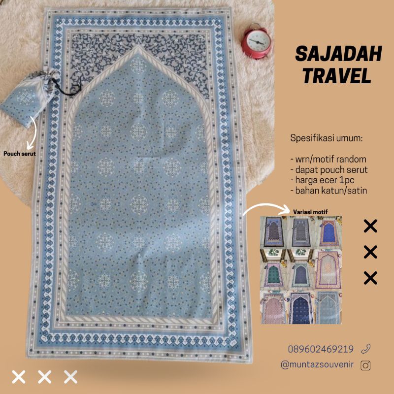 Jual sajadah travel/ sajadah traveling/ sajadah cantik/ sajadah ...
