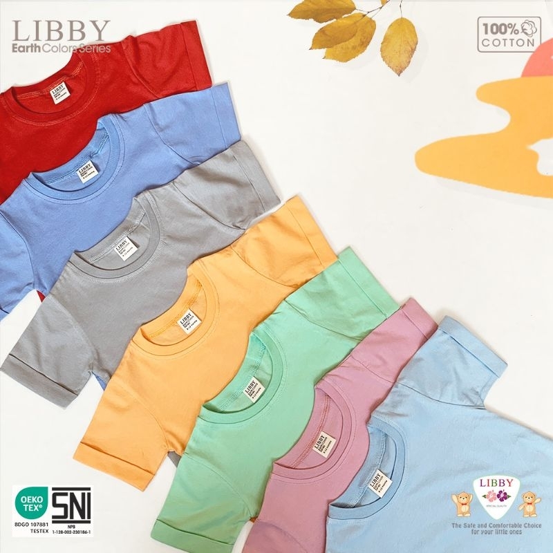 Jual LIBBY BABY BASIC TEE KAOS POLOS ANAK 9 BULAN SAMPAI 12 TAHUN LIBBY UNISEX ATASAN BAJU POLOS ...
