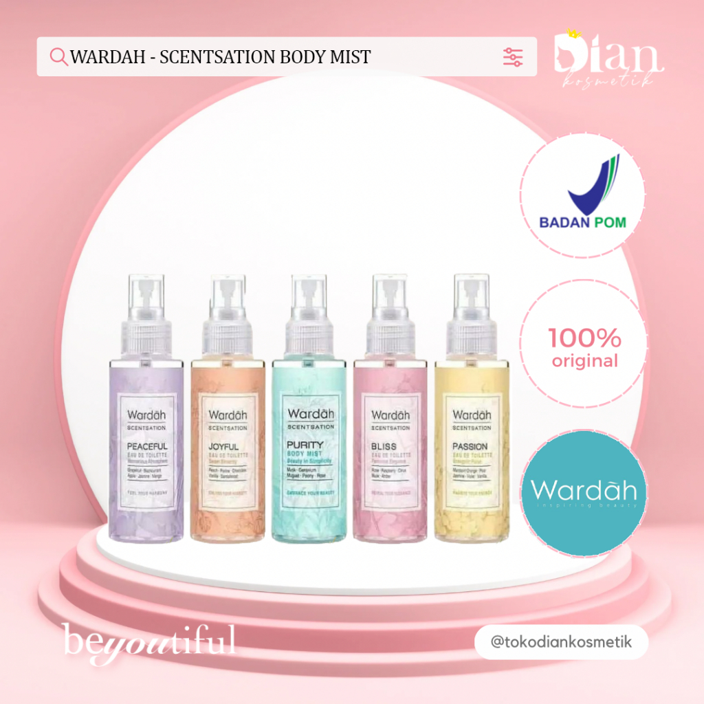 Jual WARDAH - SCENTSATION BODY MIST | Shopee Indonesia