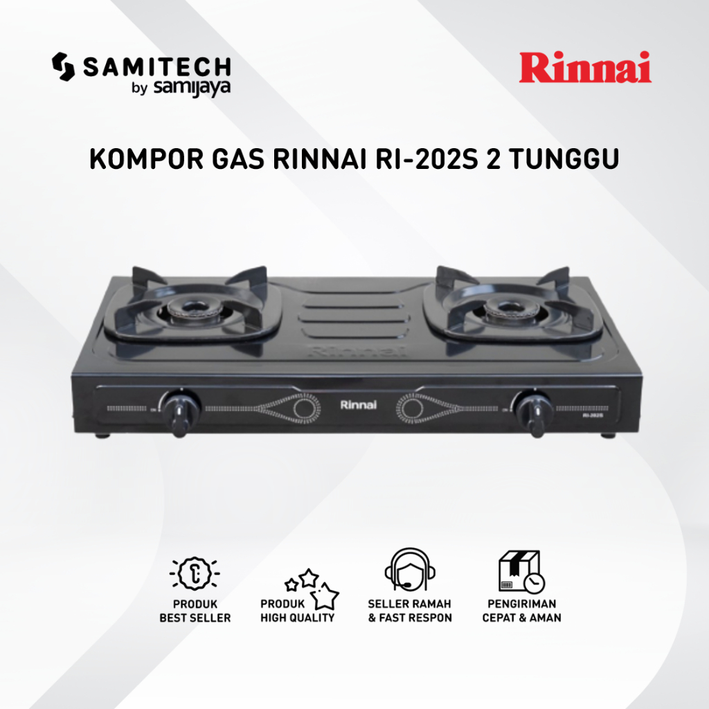Jual KOMPOR 2 TUNGKU RINNAI RI 202S / RI-202S / RI 202 S | Shopee Indonesia