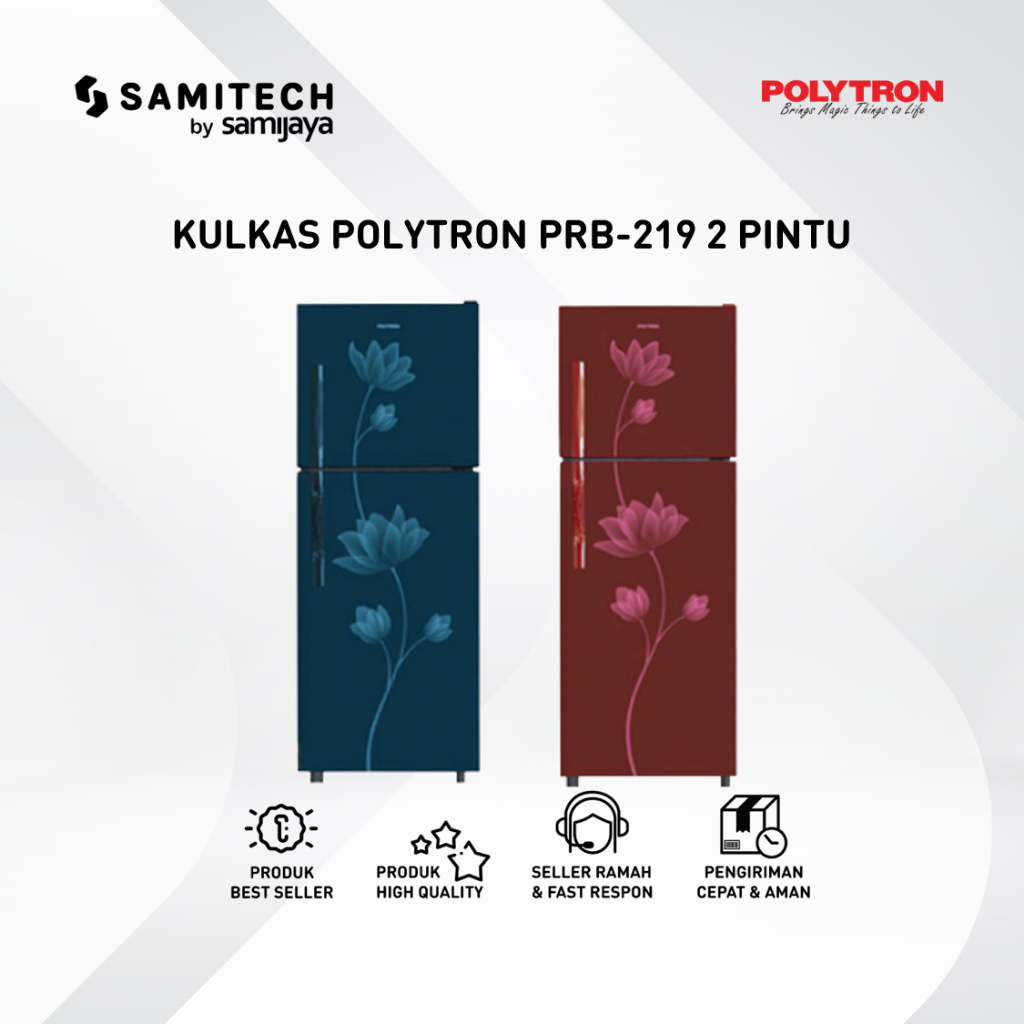 Jual KULKAS 2 PINTU POLYTRON PRB-219 / PRB 219 210 LITER BERGARANSI ...