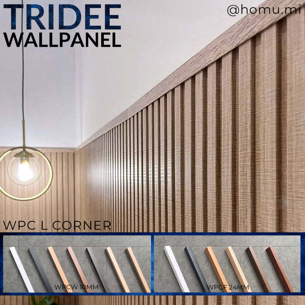 Jual AKSESORIES WPC WOOD PANEL | WPC L CORNER | 290CM | Shopee Indonesia