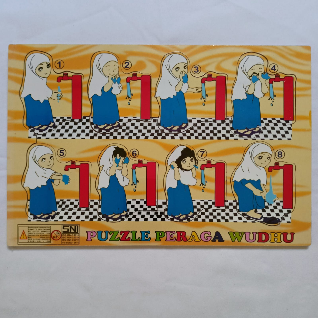 Jual Puzzle Kayu Part 1 SNI BR Alphabet Huruf Angka Hijaiyah Binatang ...