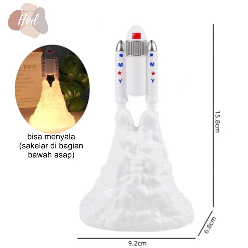 Jual Topper Astronot Rocket Set (Termurah) Astronot Plastik PVC Ornamen ...