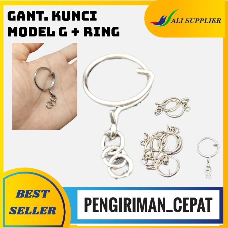 Jual RING BESI GANTUNGAN KUNCI MODEL G / RING PUTAR TEBAL ANTIKARAT ...