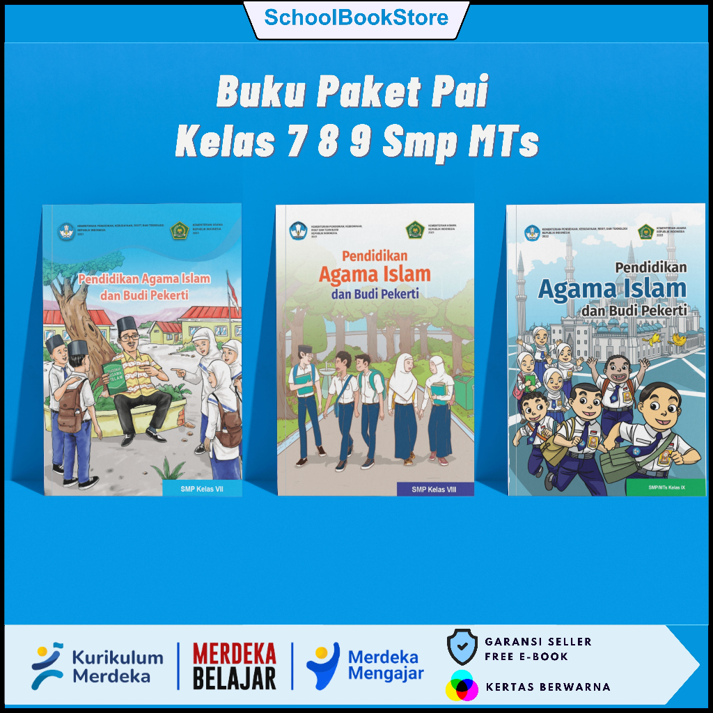 Jual Buku Paket Pai Kelas Kls 7 8 9 Kurikulum Merdeka Belajar Buku Mata Pelajaran Pendidikan ...