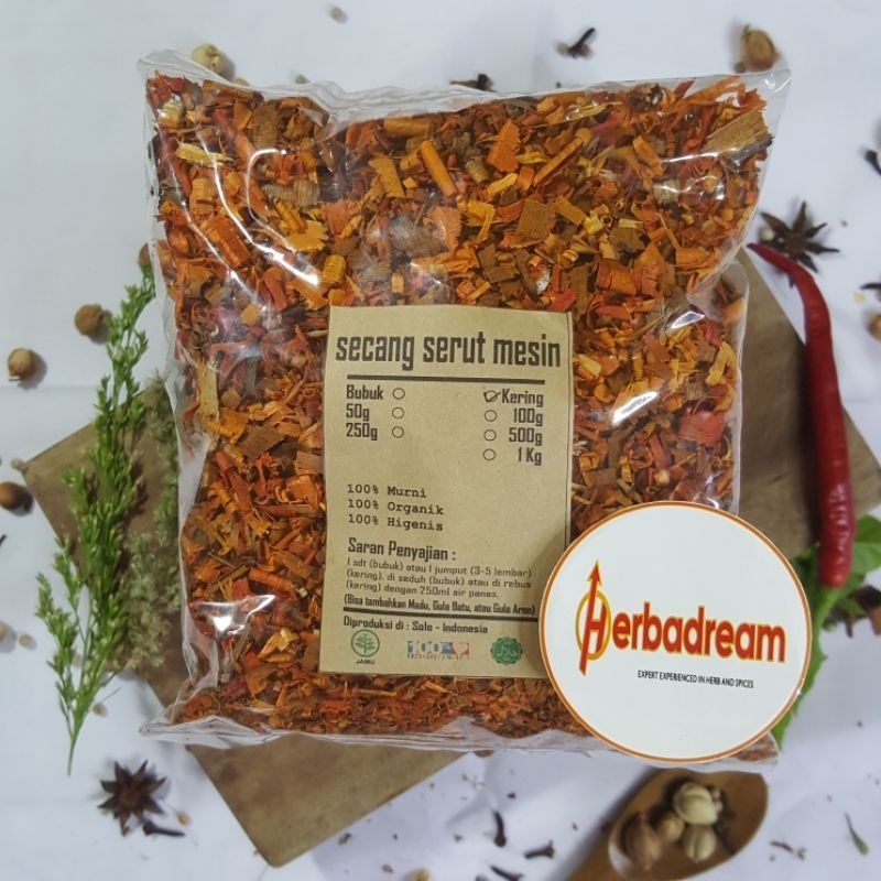 Jual 1 KG SECANG SERUT MESIN LEMBUT KAYU MERAH ABANG SEPANG UWUH ...