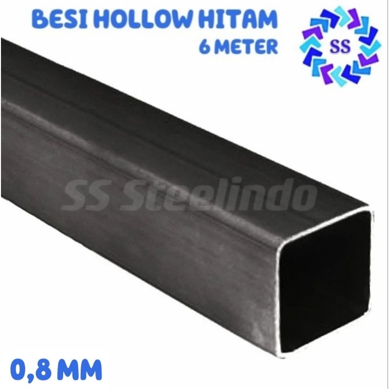 Jual BESI HOLLOW-KOTAK HITAM 0,8MM 6 METER PROFIL BAJA | Shopee Indonesia