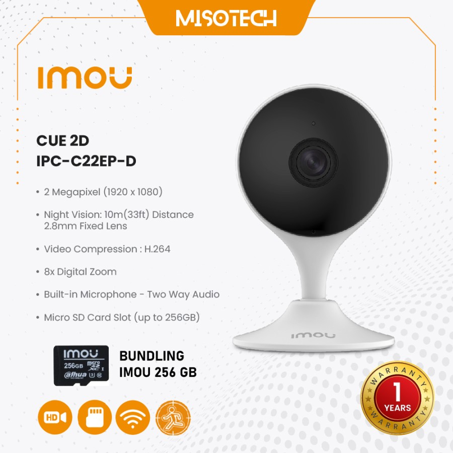 Jual Wifi Kamera CCTV Imou Cue 2D IPC-C22EP-D 2MP IP Indoor Two-way ...