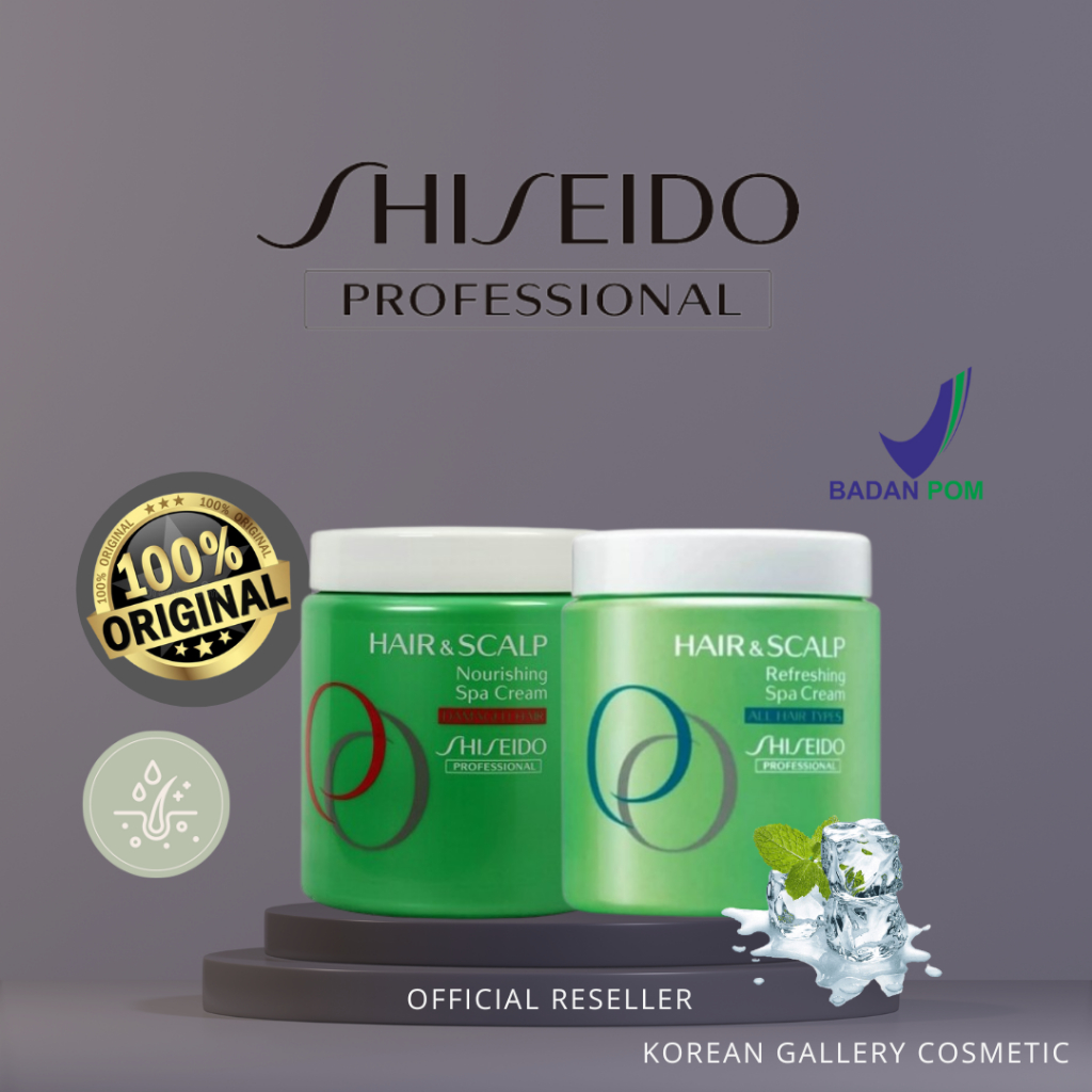 Jual Shiseido Refreshing Spa Cream 500ml / Shiseido Hair & Scalp ...