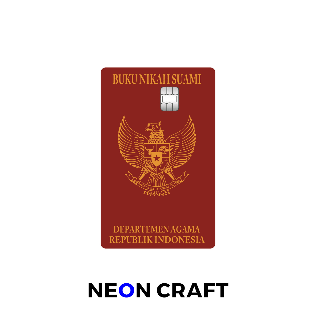 Jual Stiker Atm Motif Buku Nikah Sticker pelindung Kartu Atm skin card ...