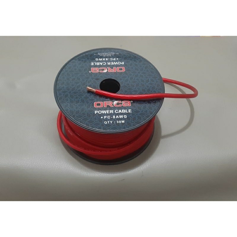 Jual Per Meter Kabel 8 AWG ORCA PC-8AWG Permeter Per 1 Meter Cable ...