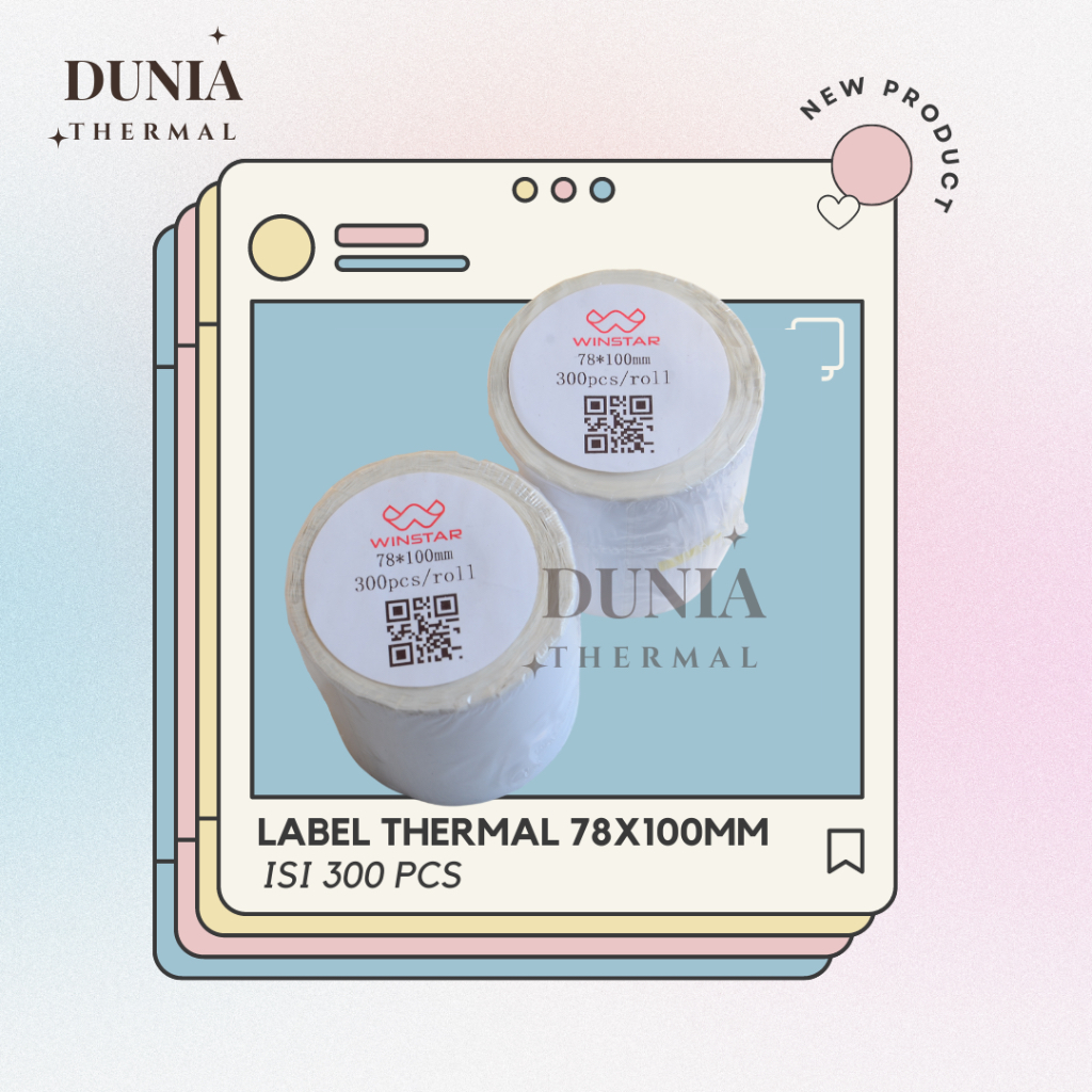 Jual Stiker Label Barcode Thermal 78 x 100 Label Barcode Olshop Label ...
