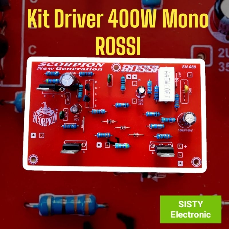 Jual Kit Driver Power Amplifier 400W Mono ROSSI Scorpion TEMPO DOELOE ...