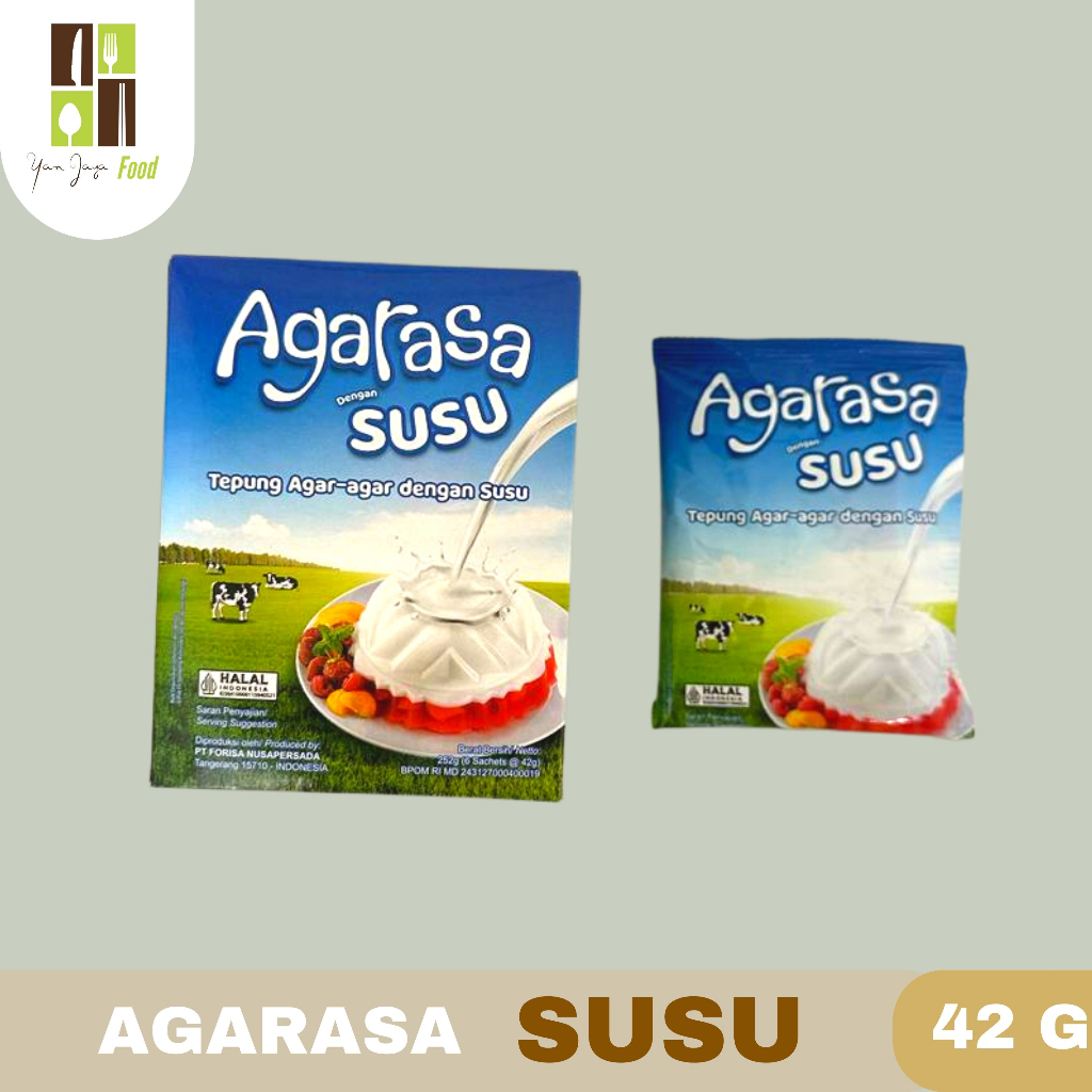 Jual Nutrijel Agarasa/Agar-Agar Rasa Susu 42 g 1 Pcs | Shopee Indonesia