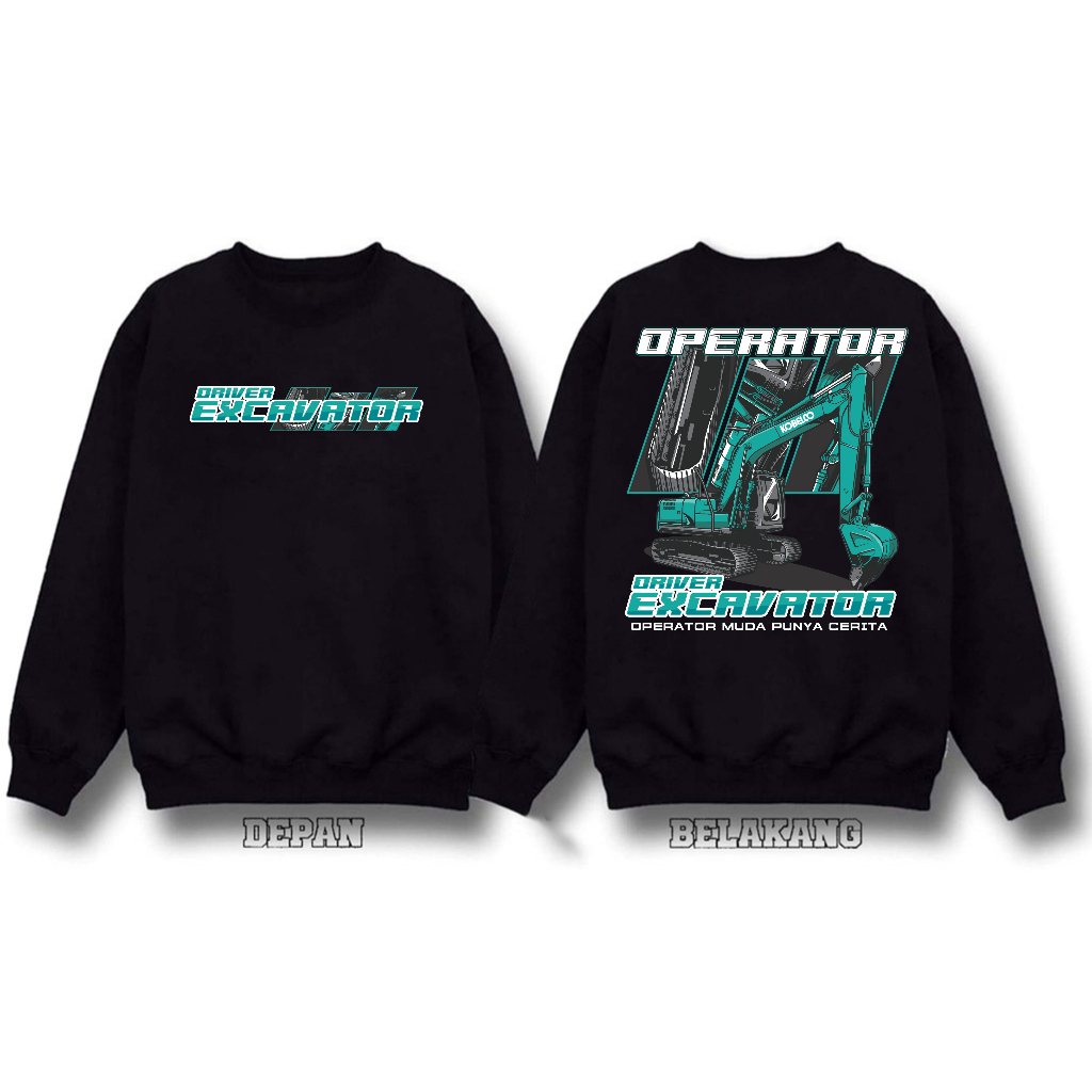 Jual JAKET SWEATER DRIVER EXCAVATOR KOBELCO OPERATOR MUDA PUNYA CERITA ...