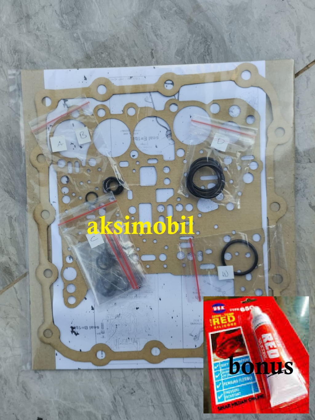 Jual paket oring seal & packing gasket valve body matic mitsubishi ...