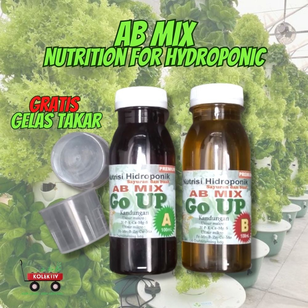 Jual AB Mix Pupuk Hidroponik Cair / Nutrisi | Shopee Indonesia