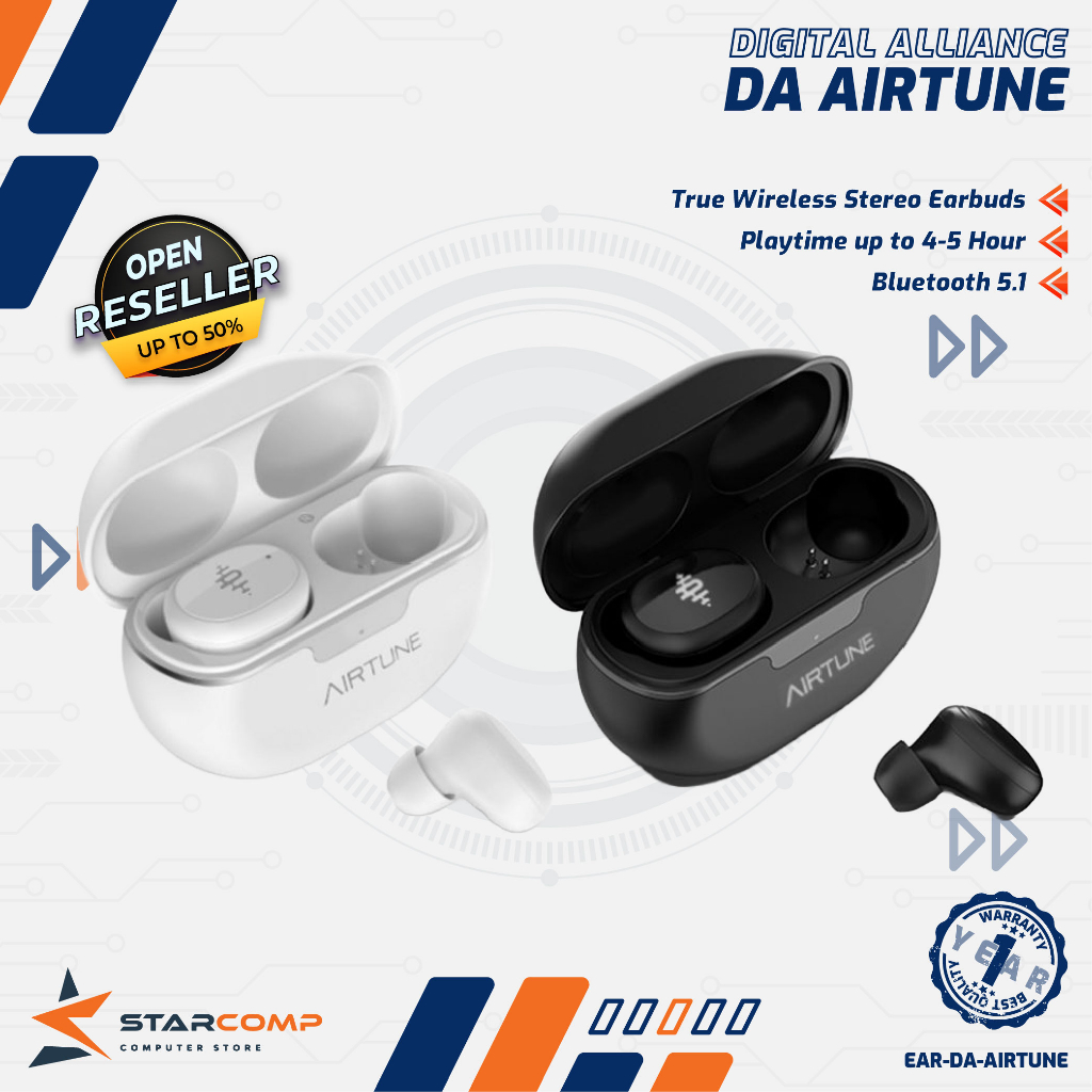 Jual Headset Digital Alliance DA Airtune TWS Earbuds Earphone Wireless ...