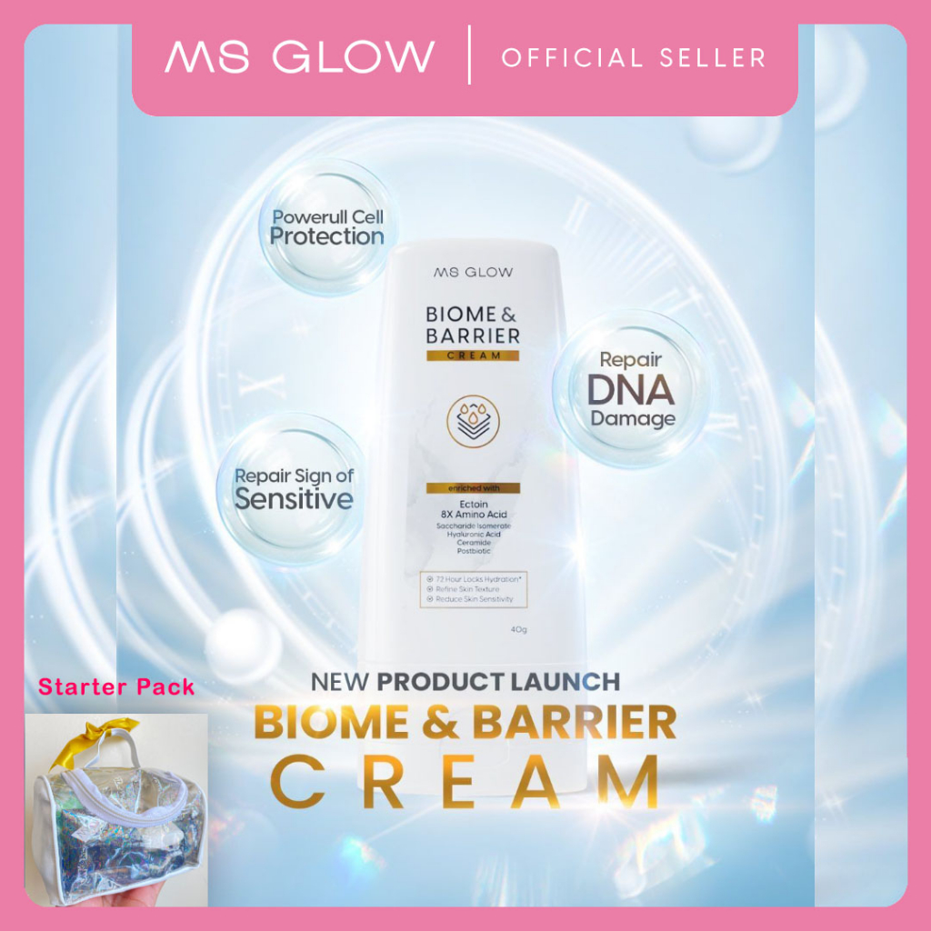 Jual MS GLOW BIOME & BARRIER CREAM STATER PACK EXCLUSIVE | Shopee Indonesia