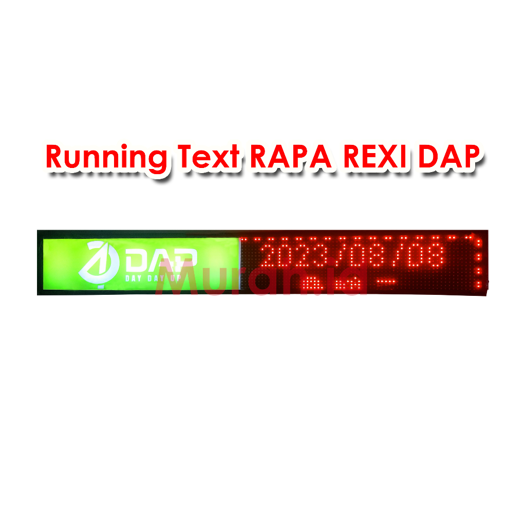 Jual LED Running Text OUTDOOR Merah DAP VEGER REXI FOOMEE 135 cm x 19 ...