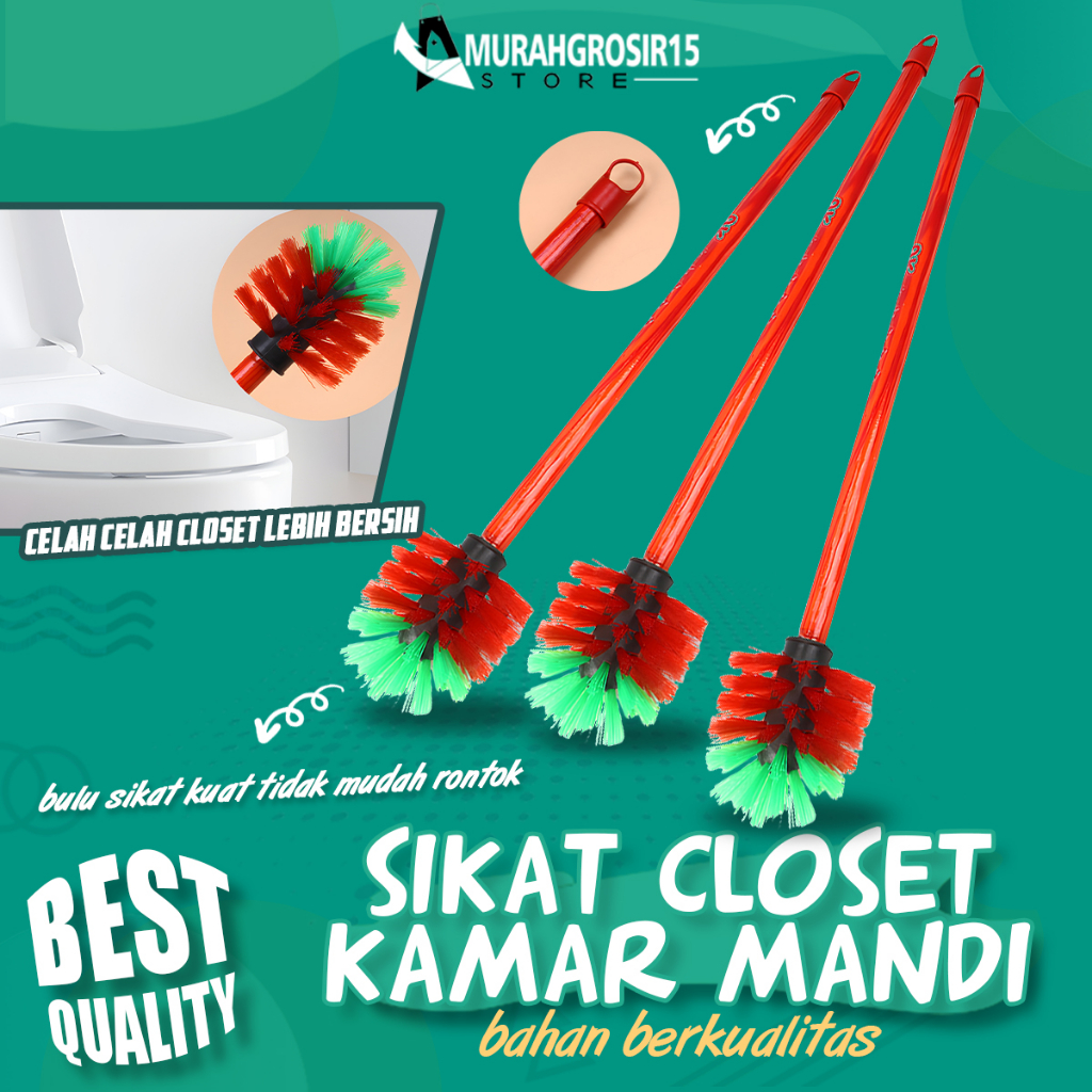 Jual GE-9 Sikat WC Sikat Toilet Sikat Bulat Sikat Nilon | Shopee Indonesia