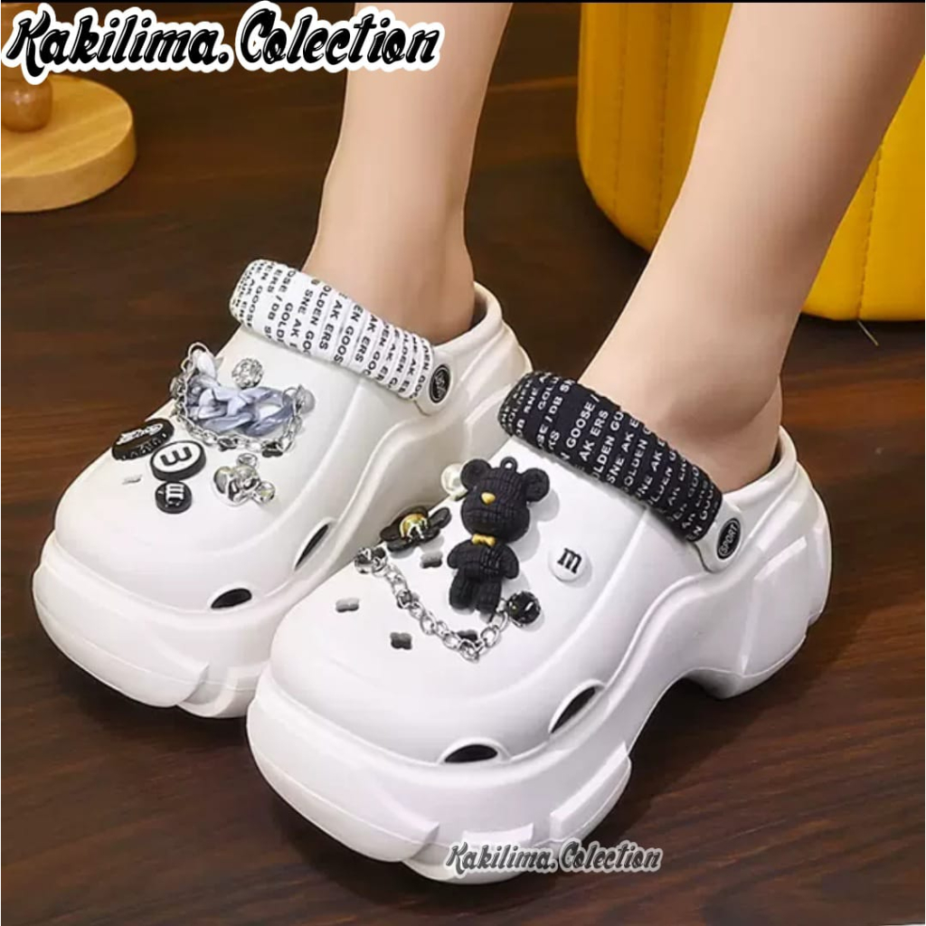 Jual (READY STOCK) Sandal Baim bangkok eva rubber wedges wanita tinggi ...