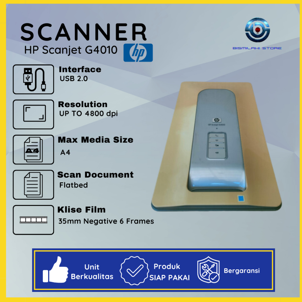 Jual Scanner Hp Scanjet G4010 Bisa Scan Klise Negative 3.5mm | Shopee ...